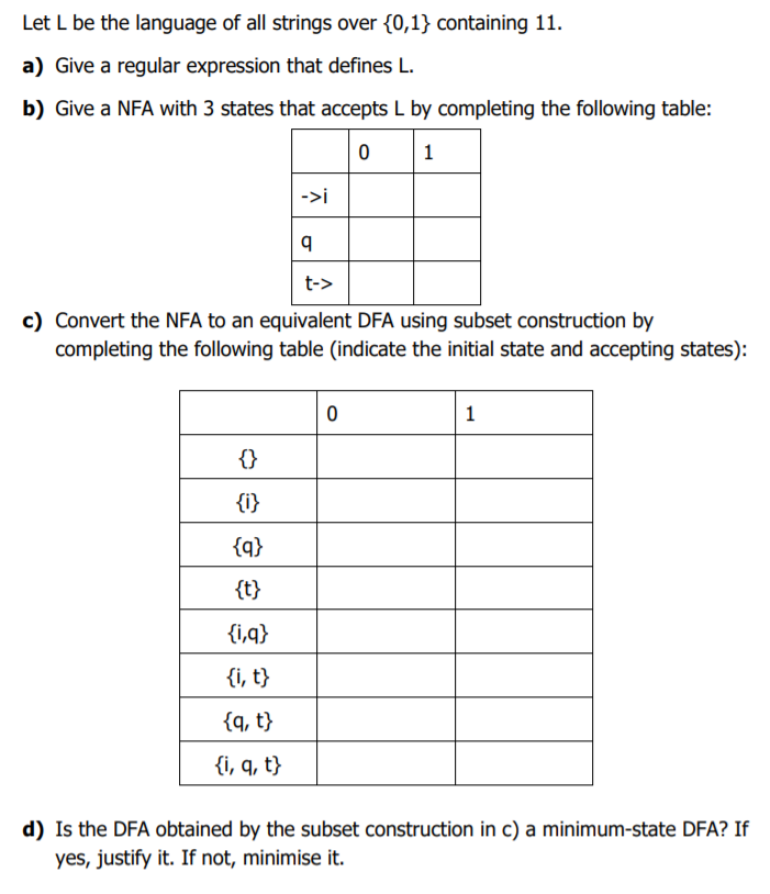 Solved Let L be the language of all strings over {0,1} | Chegg.com