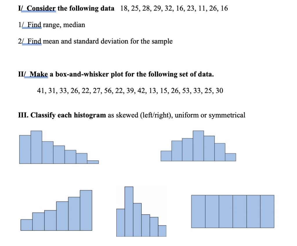 Solved IL Consider the following data 18, 25, 28, 29, 32, | Chegg.com