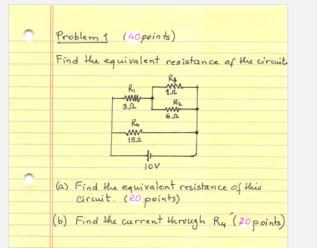 Solved Find the equivalent resistance of the circuit. (a) | Chegg.com