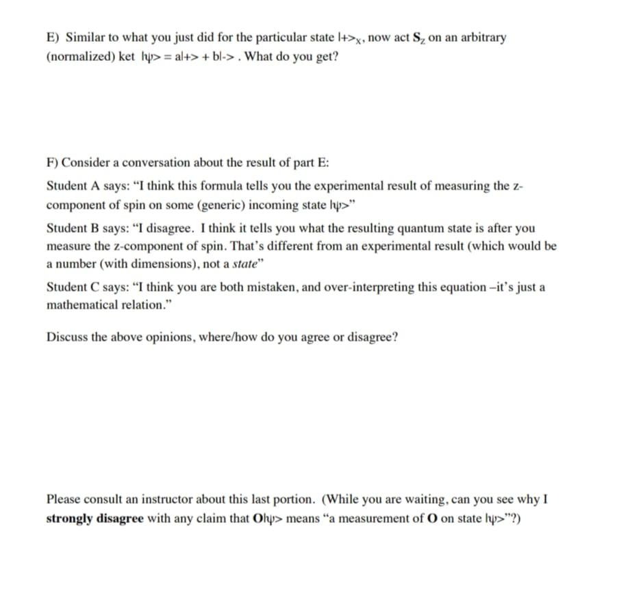 Solved 2. New topic: Interpreting operators in Quantum | Chegg.com