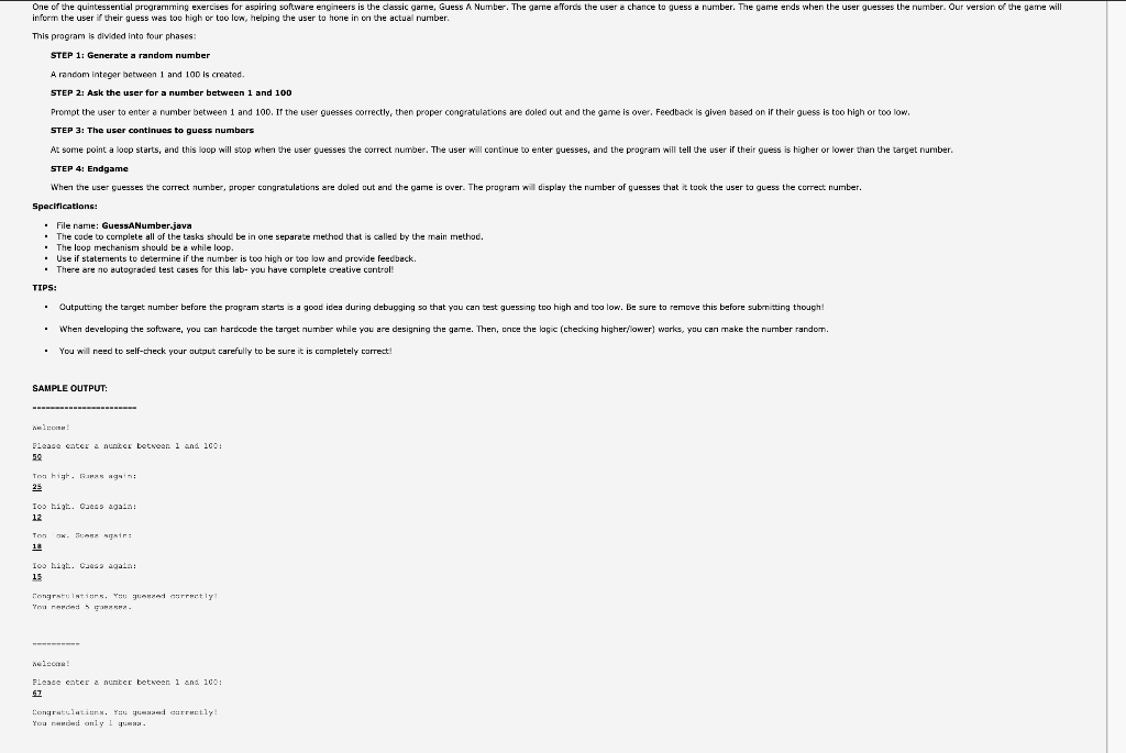Solved One of the quintessential programming exercises for | Chegg.com