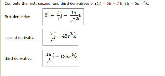 Solved Compute the first, second, and third derivatives of | Chegg.com
