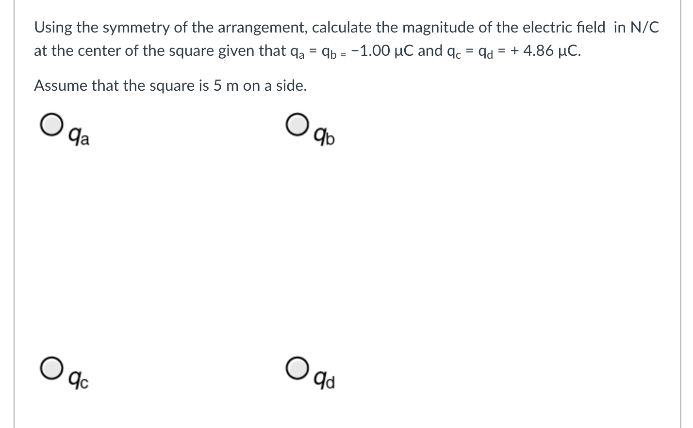 Solved Using the symmetry of the arrangement, calculate the | Chegg.com