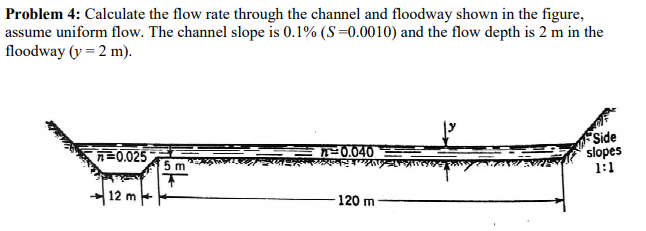 Solved Problem 4: Calculate the flow rate through the | Chegg.com