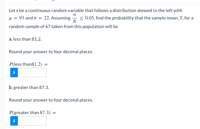 Solved Let x be a continuous random variable that follows a | Chegg.com