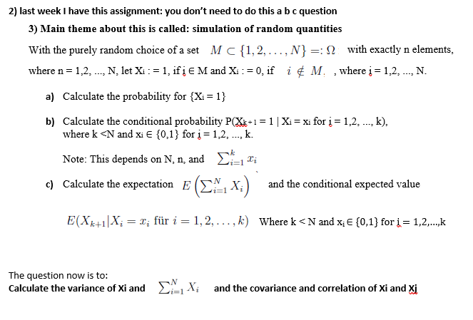 Solved 2) last week I have this assignment: you don't need | Chegg.com
