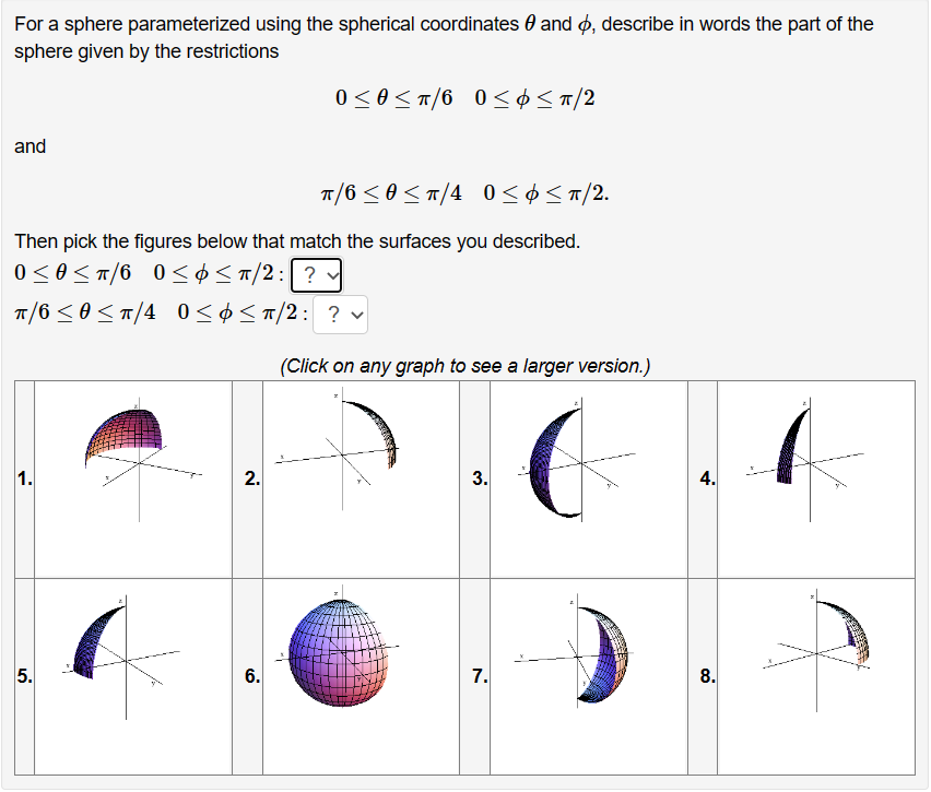 Solved For a sphere parameterized using the spherical | Chegg.com