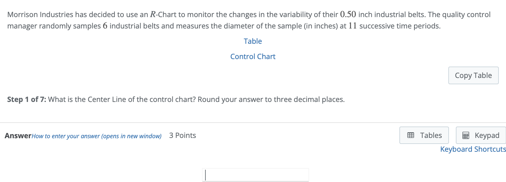 Solved Morrison Industries has decided to use an R-Chart to | Chegg.com