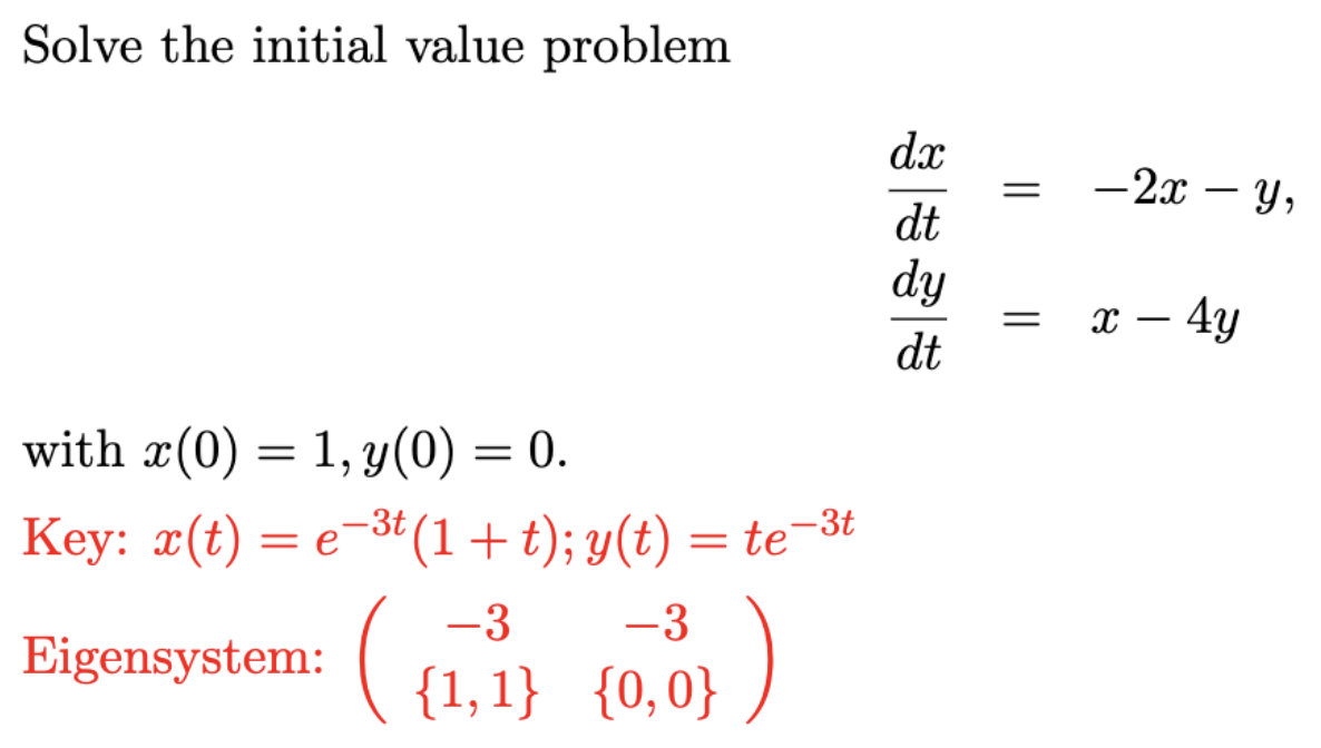 Solved Solve the initial value | Chegg.com