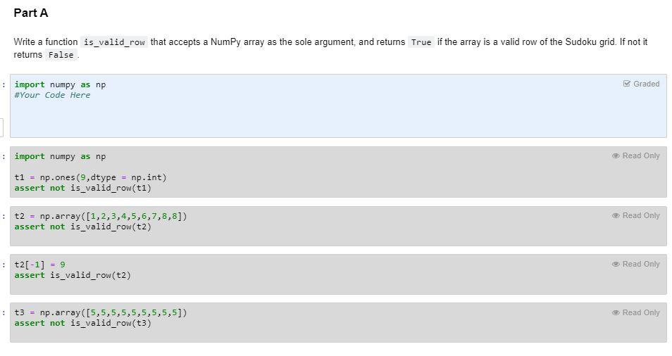 Solved Question 11 In this question, you'll write a Sudoku | Chegg.com