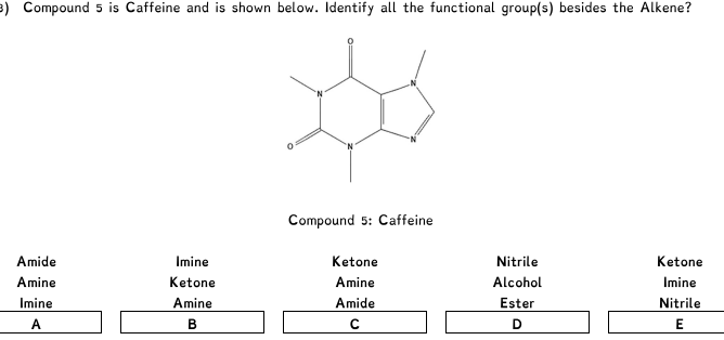 Solved Compound 5: Caffeine | Chegg.com