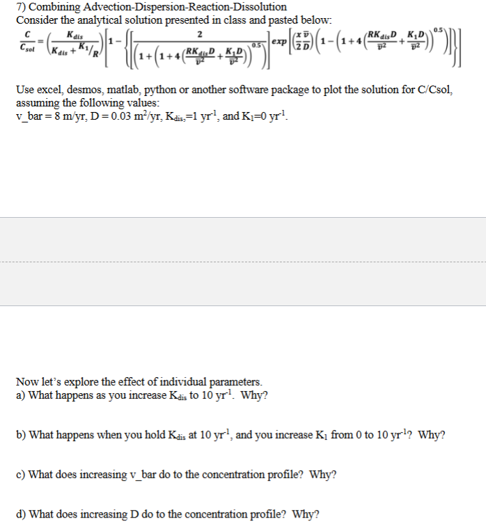 Solved Use excel, desmos, matlab, python or ﻿another | Chegg.com