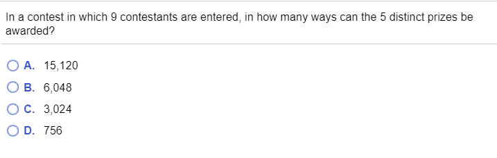 Solved In a contest in which 9 contestants are entered, in | Chegg.com