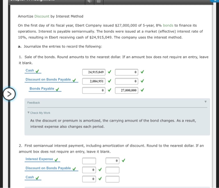 Solved Discount Amortization On the first day of the fiscal | Chegg.com