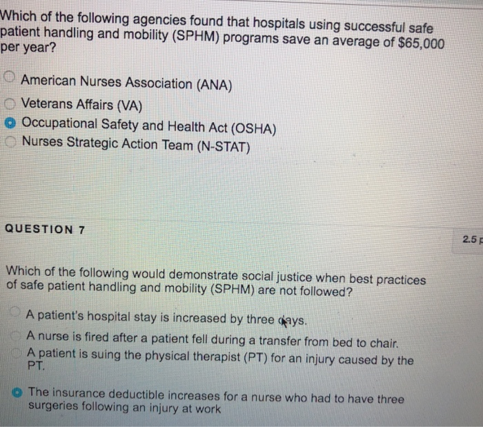 Solved Which of the following agencies found that hospitals | Chegg.com