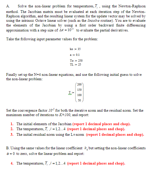 The Following Four Non Linear Equations