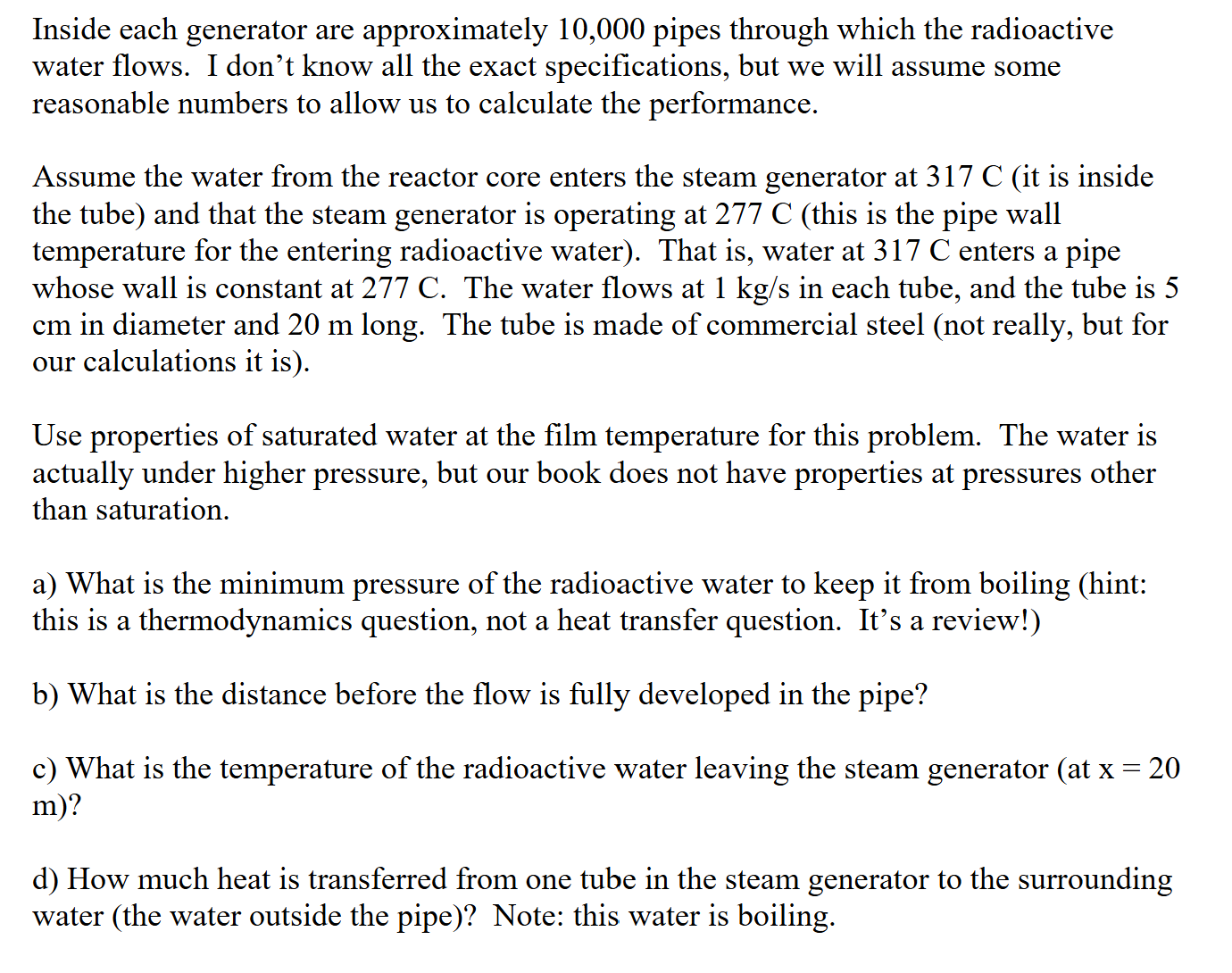 Solved Inside each generator are approximately 10,000 ﻿pipes | Chegg.com