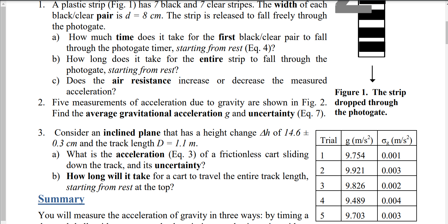 Solved Solve 2nd and 3rd questions. Equation (3) is a= g* | Chegg.com