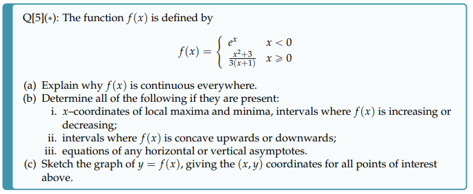 Solved Q5: The function f(x) ﻿is defined | Chegg.com