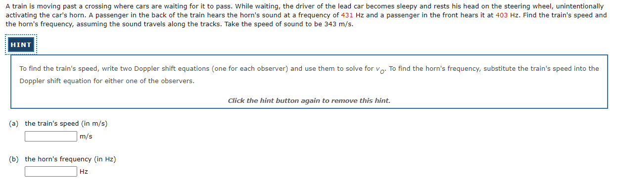 Solved A train is moving past a crossing where cars are | Chegg.com