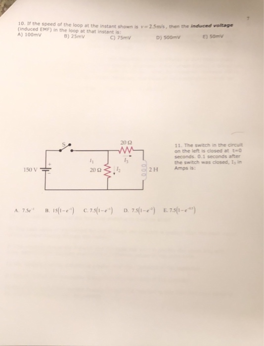 Solved 8. A bar magnet is dropped through a loop of copper | Chegg.com