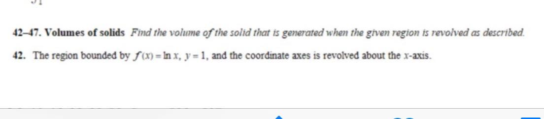 Solved find the volume of the solid that is generated when | Chegg.com