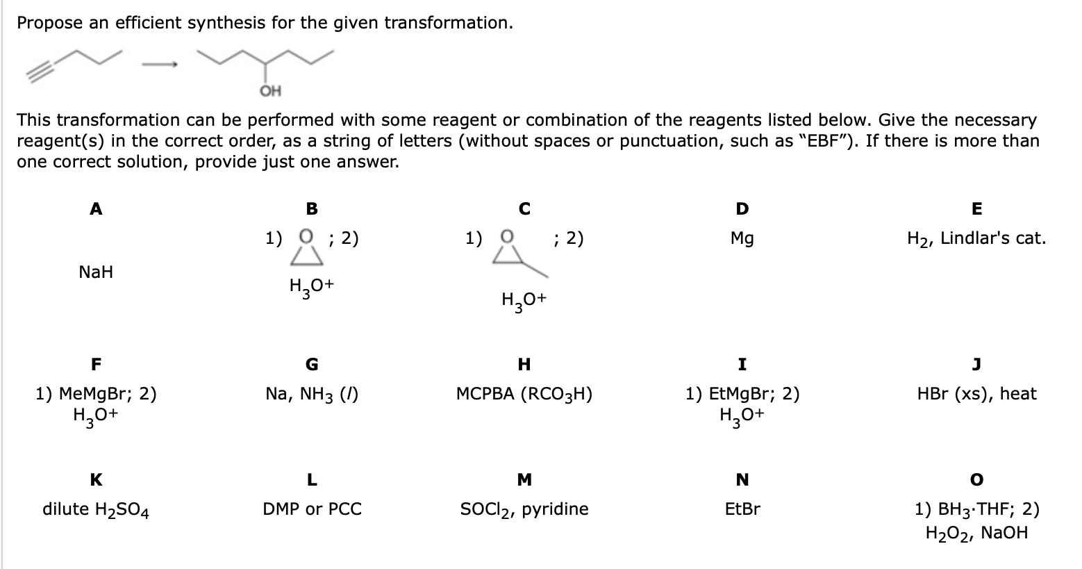 Solved Propose an efficient synthesis for the given | Chegg.com