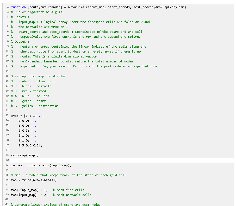 Solved Assignment: A Star Algorithm In this assignment you | Chegg.com