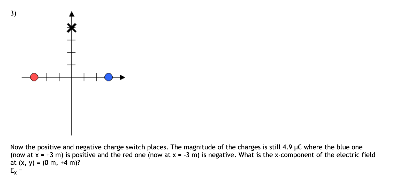 Solved 3) *+ = Now the positive and negative charge switch | Chegg.com