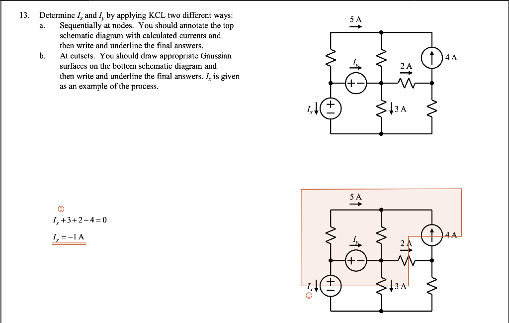 Solved 13. Determine l, and I, by applying KCL two different | Chegg.com