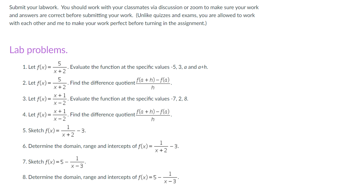 Solved Submit your labwork. You should work with your | Chegg.com