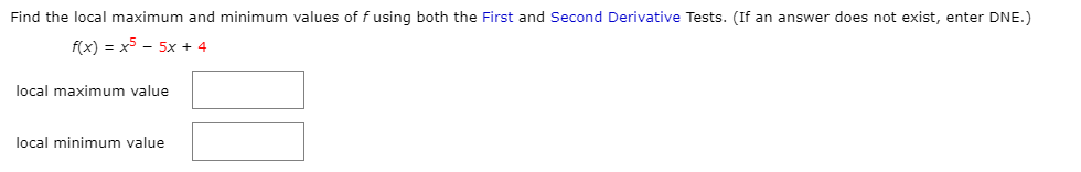 Solved Find The Local Maximum And Minimum Values Of F Using