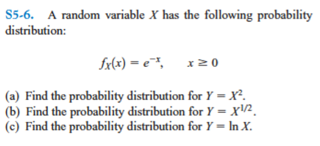 Solved S5-6. A random variable X has the following | Chegg.com