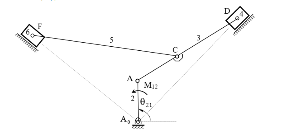 Solved Draw the kinematic diagram of the mechanism in the | Chegg.com