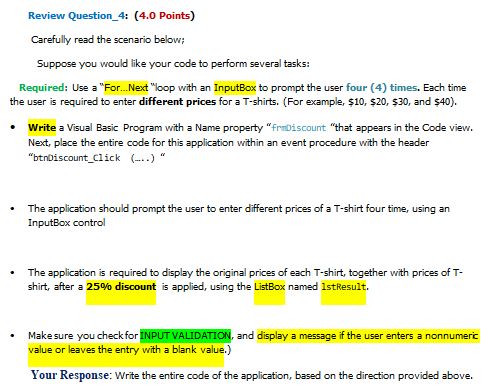Solved Carefully read the scenario below; Suppose you would | Chegg.com