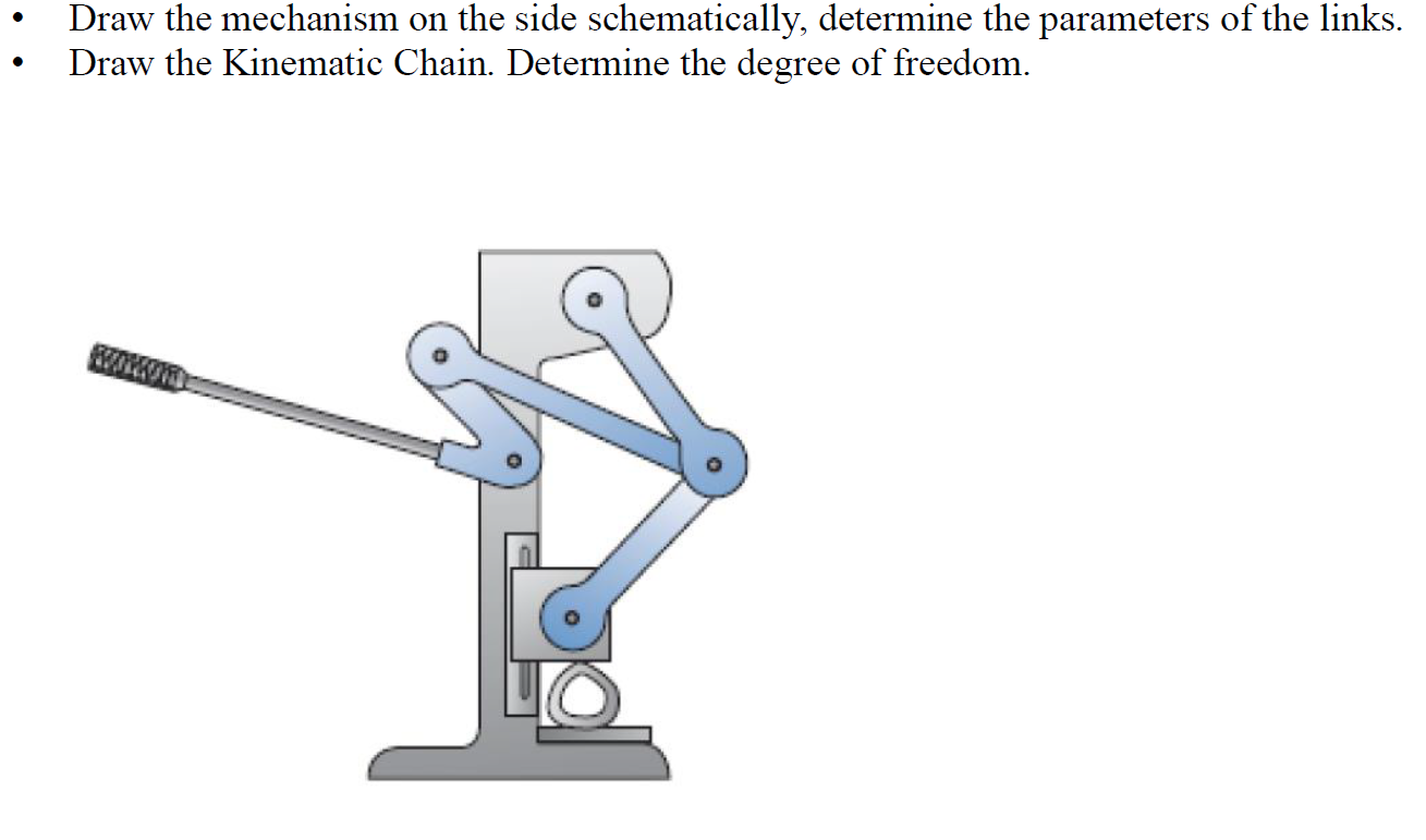 Solved Draw the mechanism on the side schematically, | Chegg.com