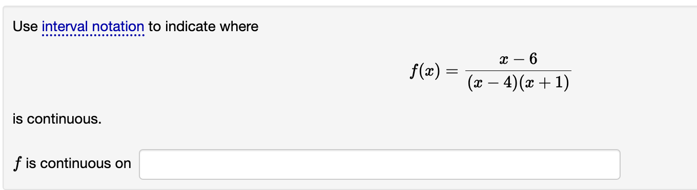 Solved Use interval notation to indicate where | Chegg.com