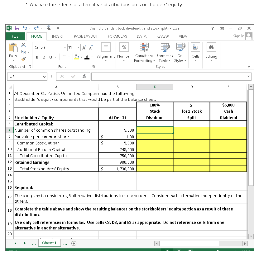 Solved 1. Analyze the effects of alternative distributions | Chegg.com