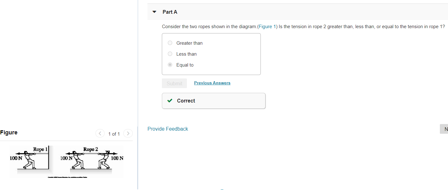 Solved Part A Consider the two ropes shown in the | Chegg.com