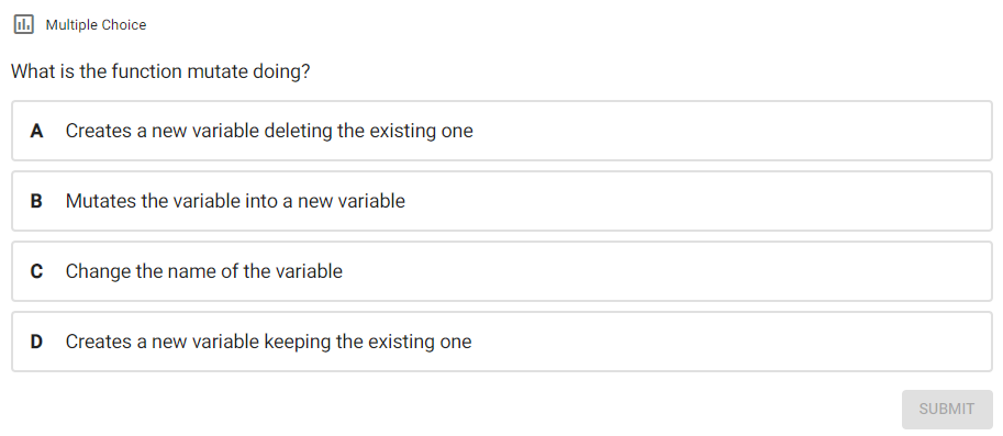 Solved 1. Multiple Choice (select all that apply) What do | Chegg.com