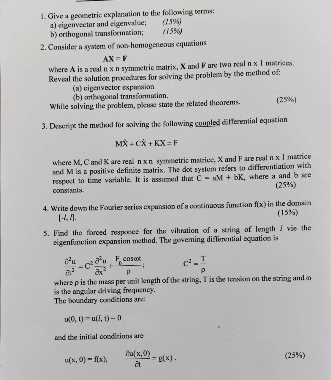 Solved Give A Geometric Explanation To The Following
