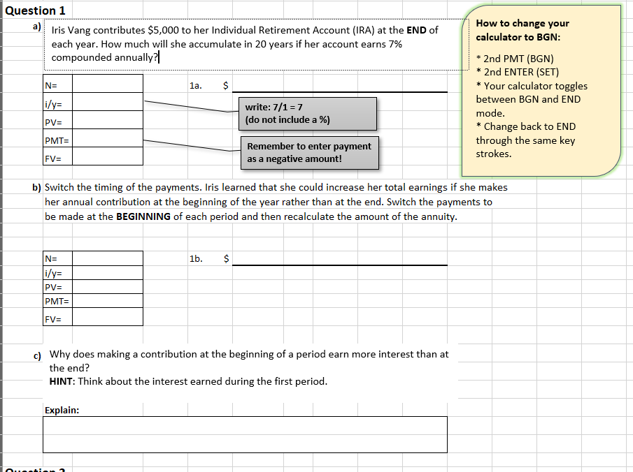 Solved Solve ALL problems using a financial calculator; | Chegg.com