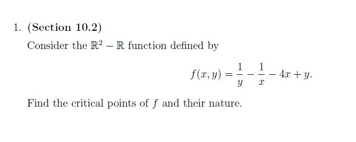 Solved 1. (Section 10.2) Consider the R2 – R function | Chegg.com
