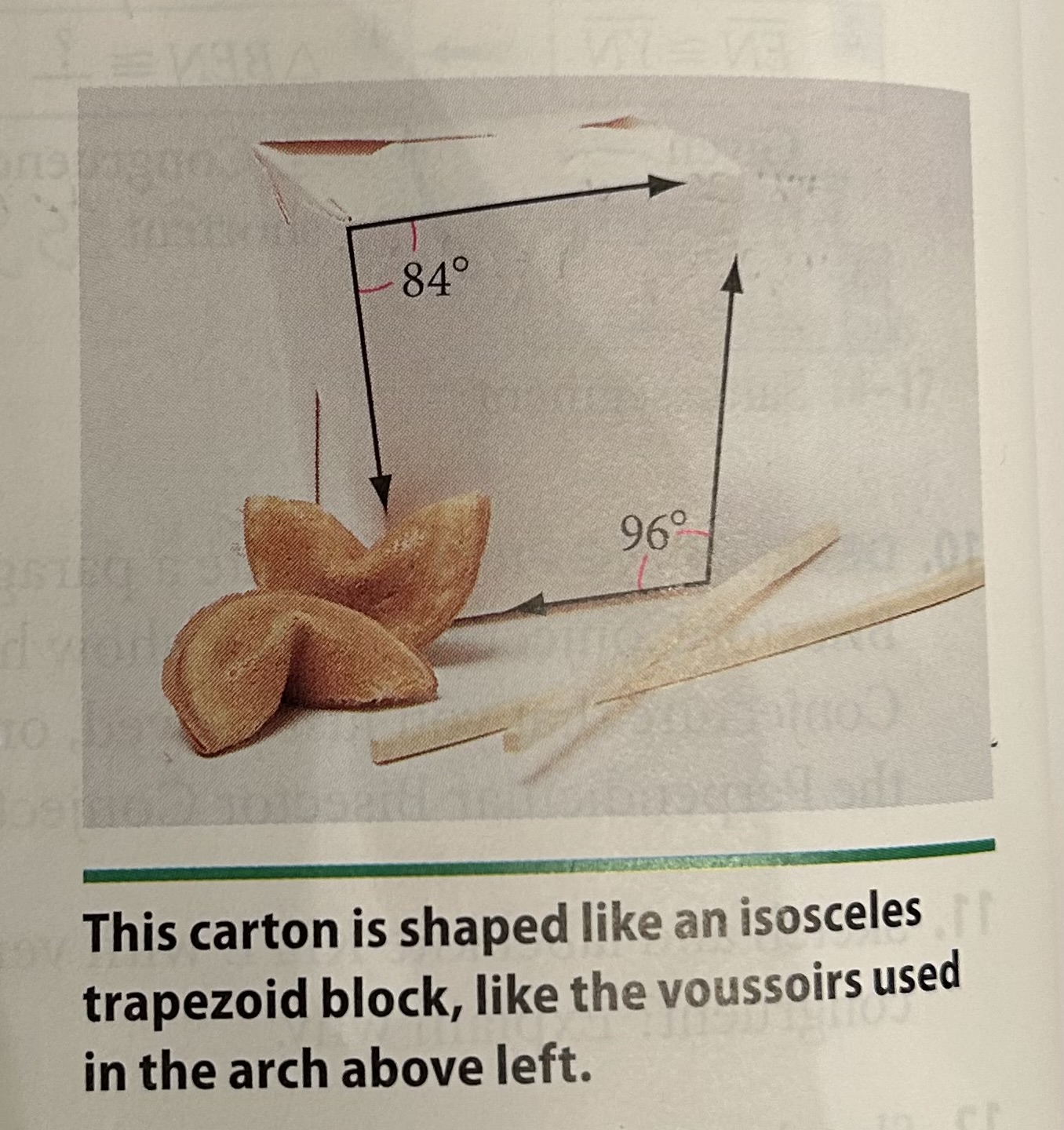 Solved The take-out carton is in the shape of an isosceles | Chegg.com
