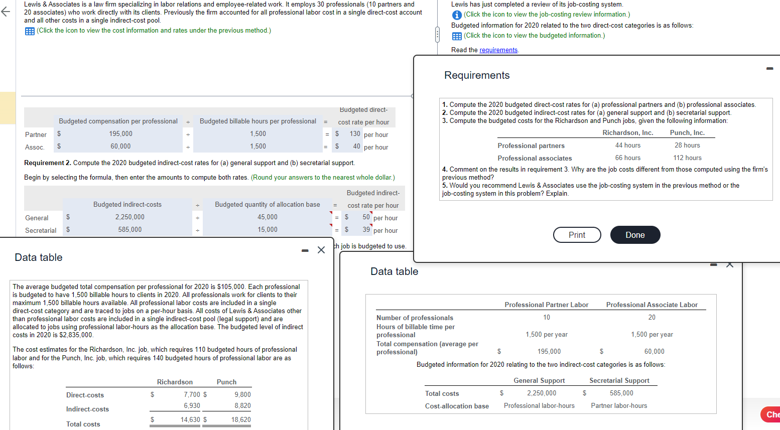 Solved Requirement 3. Compute the budgeted costs for the | Chegg.com