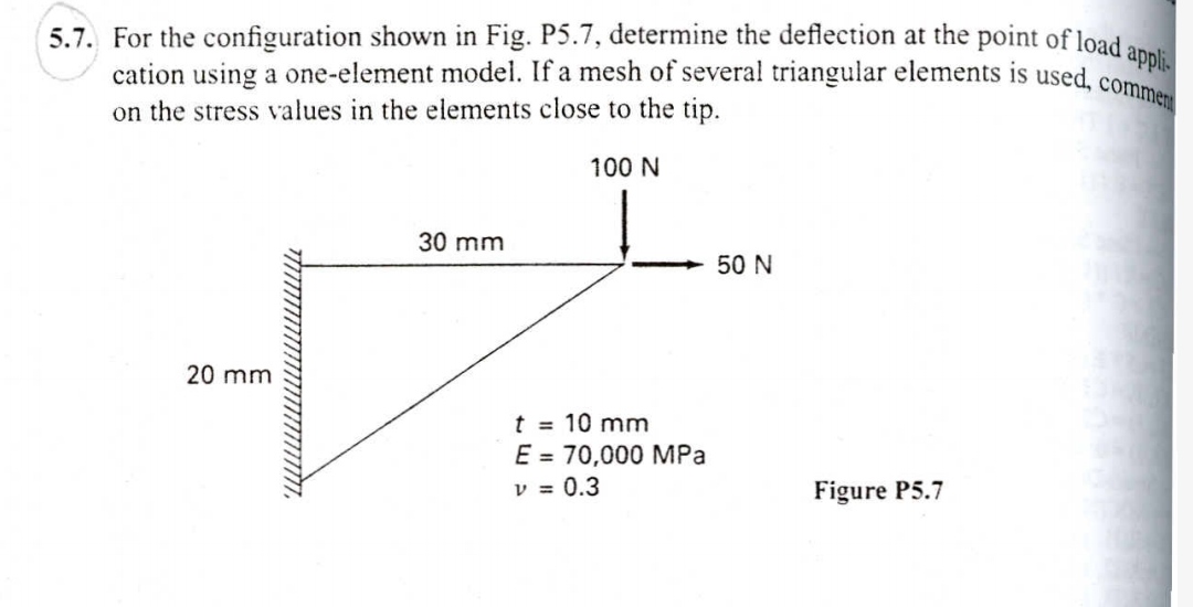 Solved 5.7. ﻿For the configuration shown in Fig. P5.7, | Chegg.com