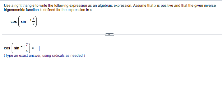 Solved Express θ in terms of x using the inverse sine, | Chegg.com