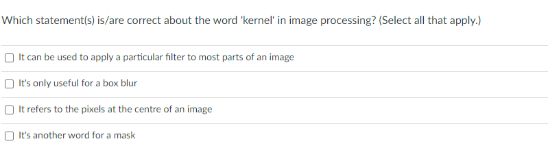 Solved Which statement(s) is/are correct about the word | Chegg.com