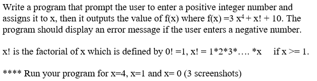 Solved Write a program that prompt the user to enter a | Chegg.com