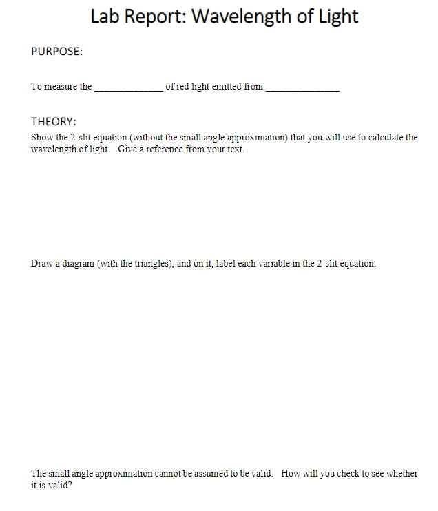 Solved Diffraction Grating Laser Lab Grating in Place Screen | Chegg.com